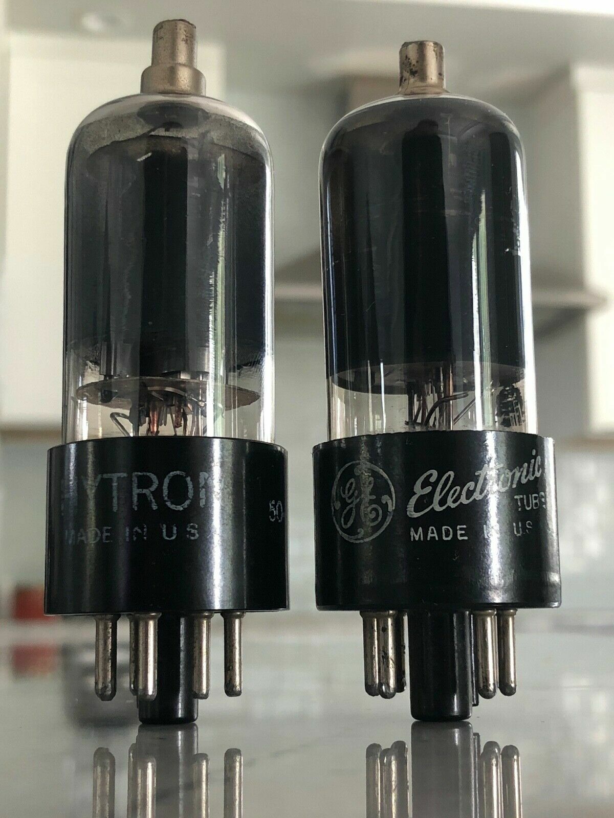 Hytron and GE 6BQ6 Electron Vacuum Tube Pair Valve Sencore Tested NEAAR ...