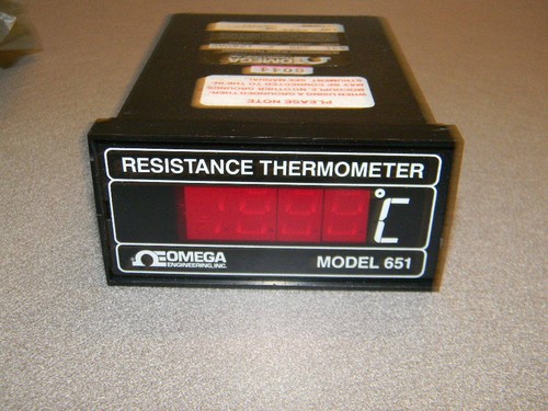 Omega Resistance Thermometer 651, Sensor 385, Option X, 120 VAC No ...