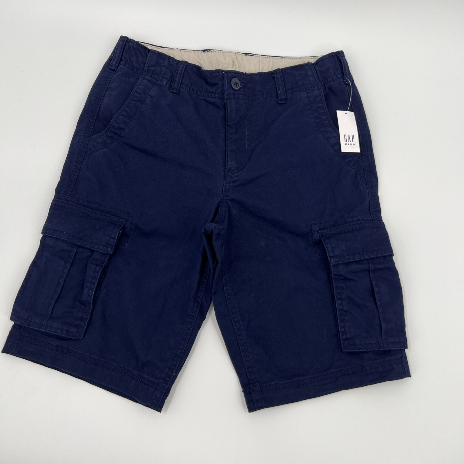 Gap Shorts Boys 14 Youth Blue Cargo Adjustable Waist Zip Up 27x9.5 ...