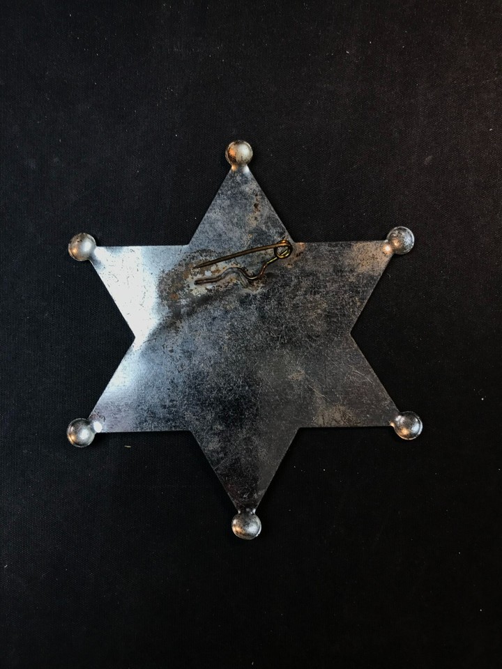 Vintage Disney Mickey Mouse Special Deputy Mouseketeer 5" Star Tin ...