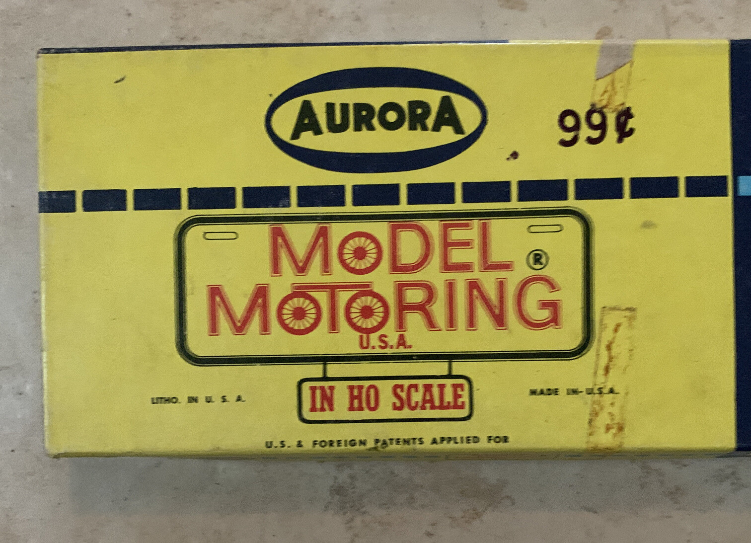 1962 Vintage Aurora Model Motoring Pair 9 Inch Crisscross Roadways 1524 ...