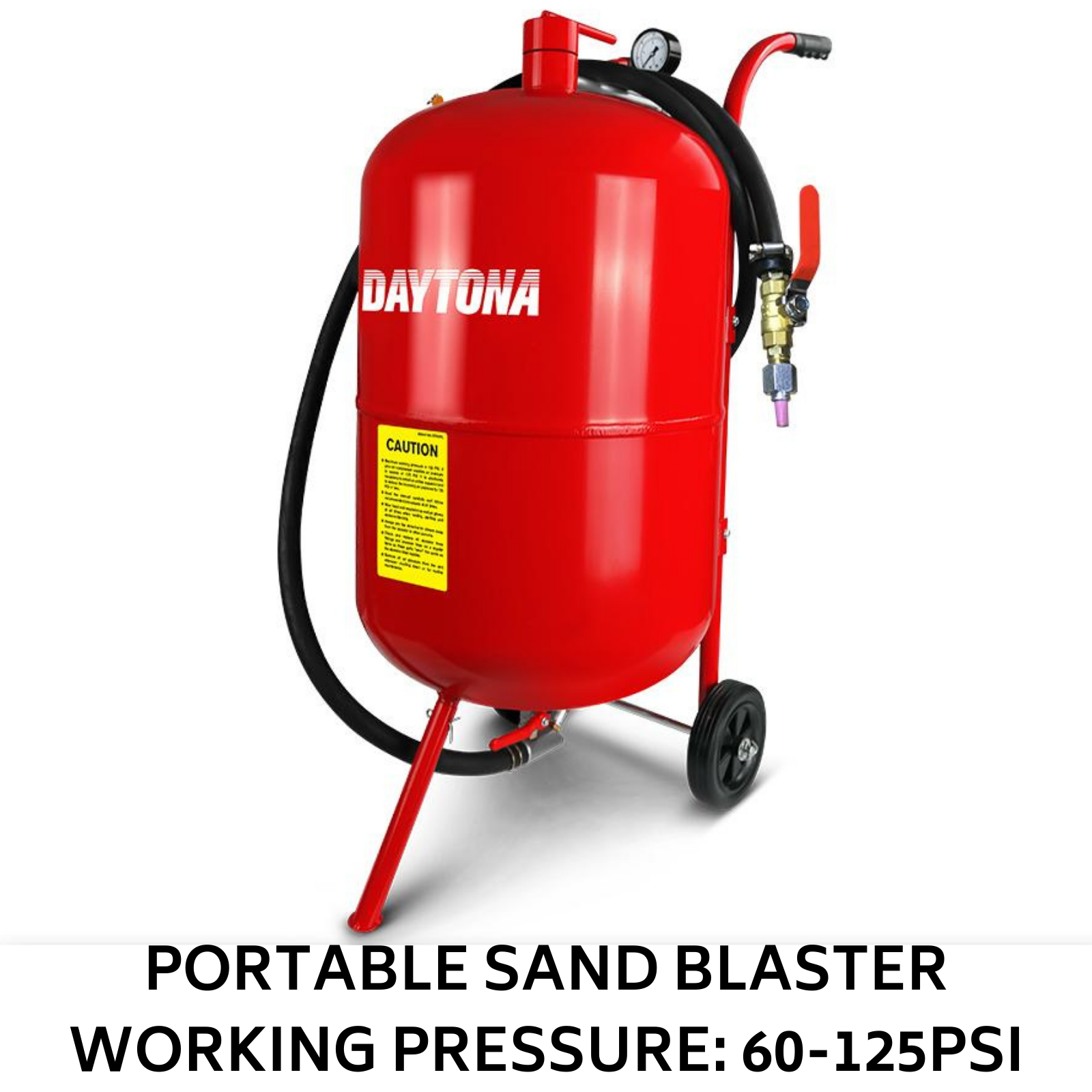 Daytona Portable Air Sandblaster 37L 125psi Abrasive Pressure Soda Sand ...