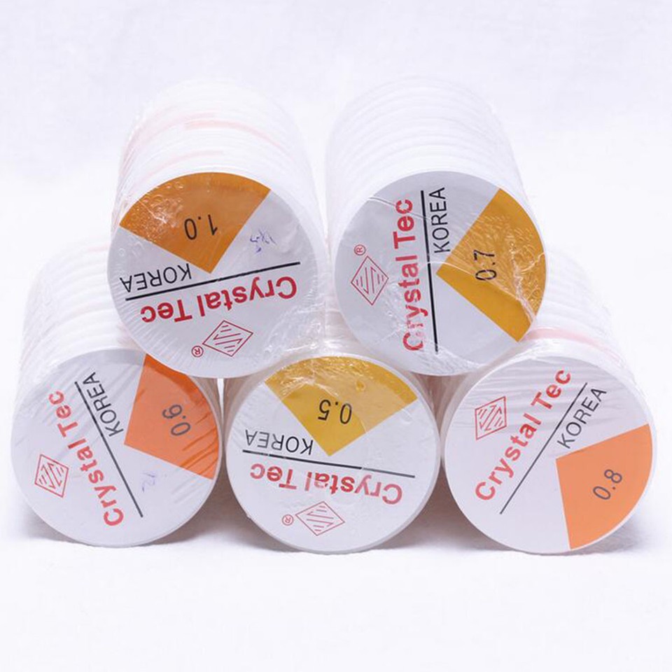 2PCS 0.6mm-1mm Crystal Tec Stretch Silicon Elastic Thread String Bead ...