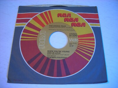 w SLEEVE The Choice Four Young and in Love / Can't Make You Love 1975 ...