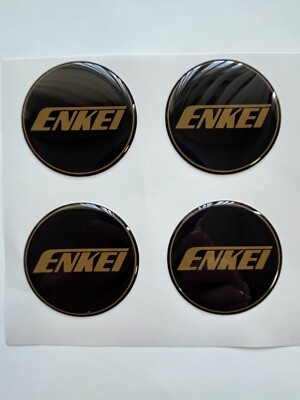 4x Enkei Decals Center Wheel Cap Self-Adhesive Emblems Rims Logo ...