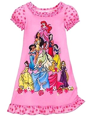 Disney Pyramid of Princess' Little Girl's Nightshirt Night Gown PJ's ...