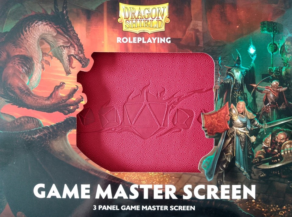Game Master Screen Red Dragon Shield TTRPG DM Roleplaying Tabletop ...