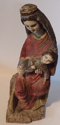 Statues & Figures - Wooden Santo Statue