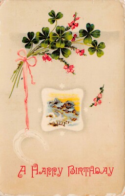 Riga Michigan 1916 Cancel to Ruth Gars Riga MI Happy Birthday Vtg ...