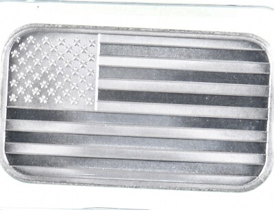 1 Oz Silver Bar - U.S. Flag .999 Fine Silver *995 | eBay