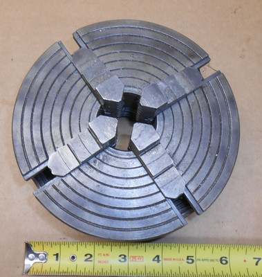 6" 4 jaw Buck Tool Co. chuck 1-1/2 x 8 lathe chuck | eBay