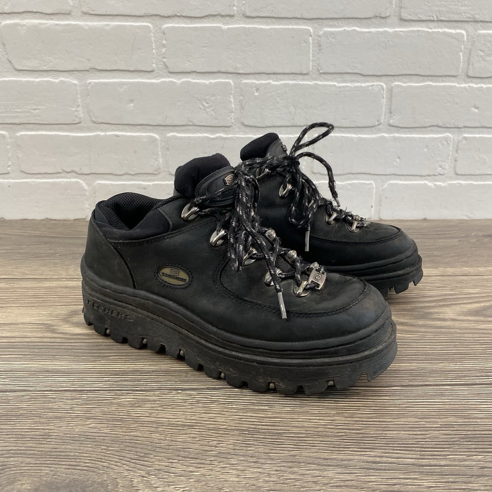Vintage Skechers Jammers Womens 9 Shoes Black Chunky Platform Y2K 2634 ...