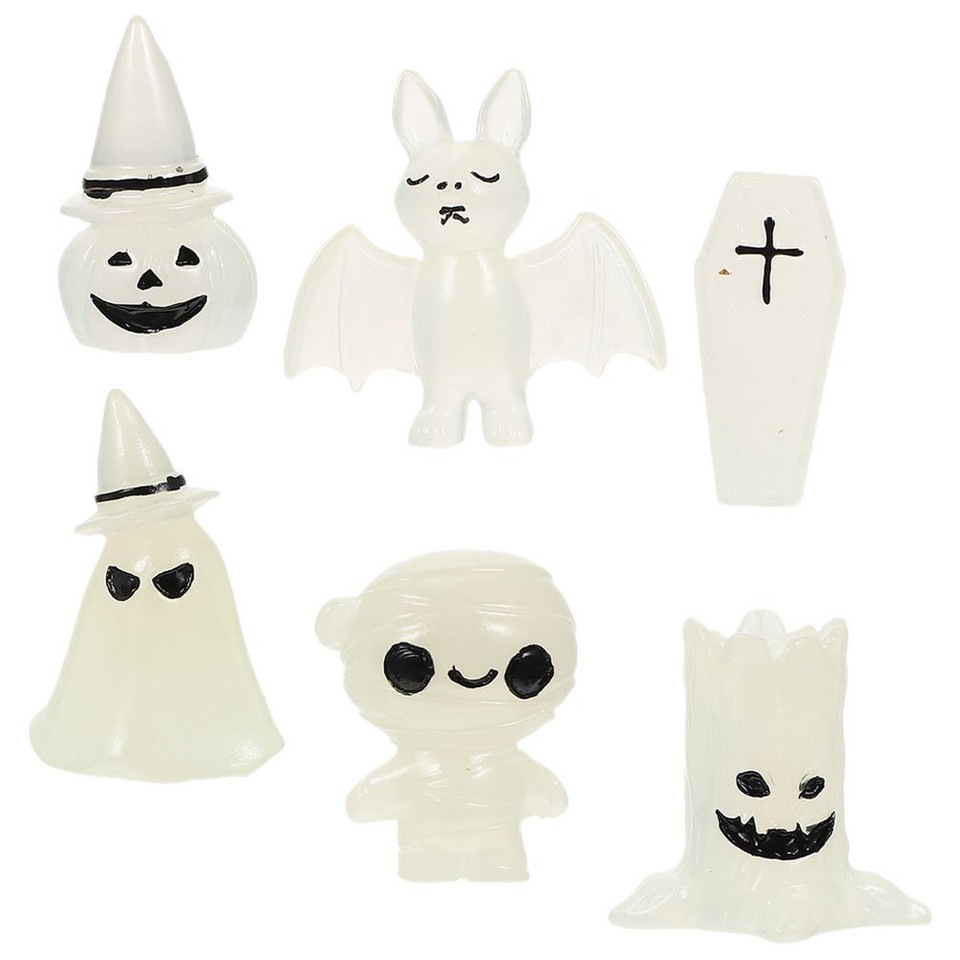 6 Pcs Mini Resin Ornament Figurine Halloween Miniature Figurines | eBay