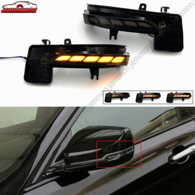 Smoked Lens Dynamic Amber LED Side Mirror Turn Signal Light For ...
