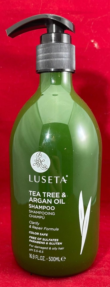 LUSETA-Tea Tree and Argan Oil Shampoo Clarify and Repair Damaged and ...