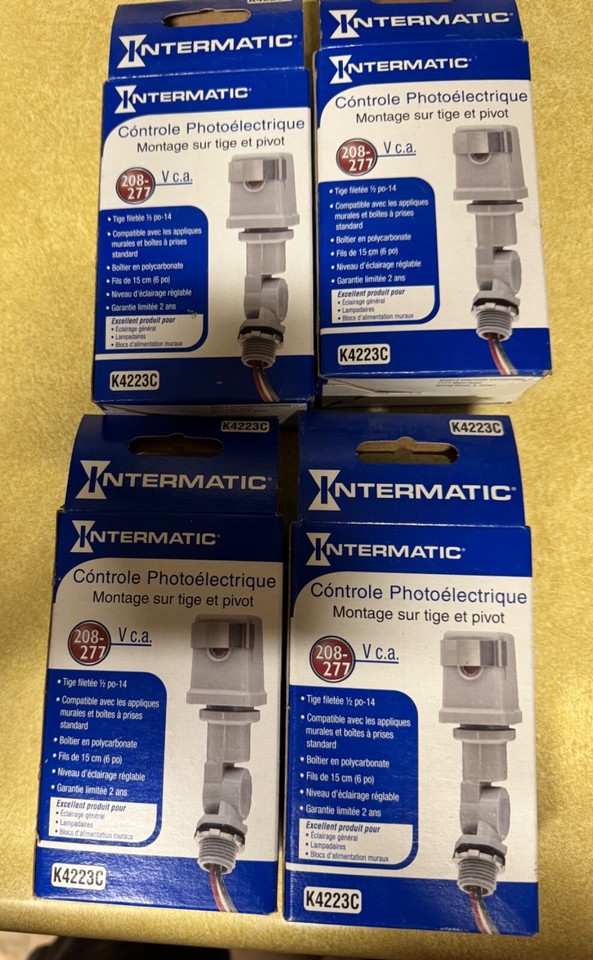 4- Intermatic K4223C Photo Control Stem Swivel Mount New with Box | eBay