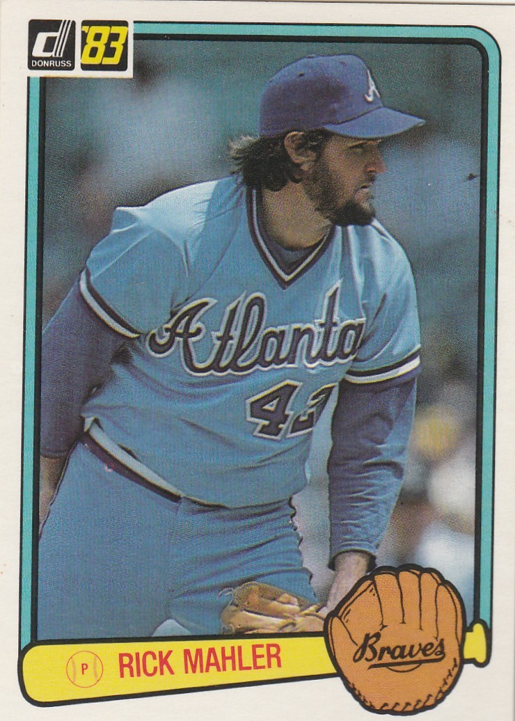 FREE SHIPPING-MINT-1983 DONRUSS ATLANTA BRAVES RICK MAHLER | eBay