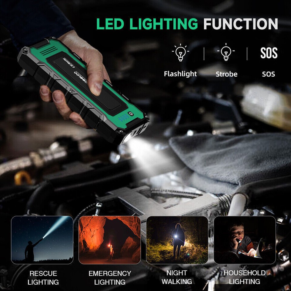 GOOLOO GP2000/GP3000/GP4000/GT4000S/GT6000 12V Car Battery Jump Starter ...