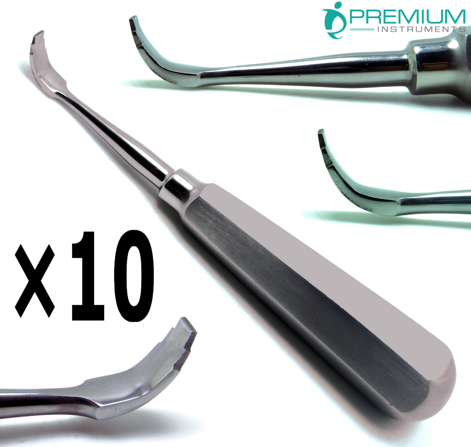 10× Dental Surgical Elevators 6" Christensen Crown Remover 90° Angled ...