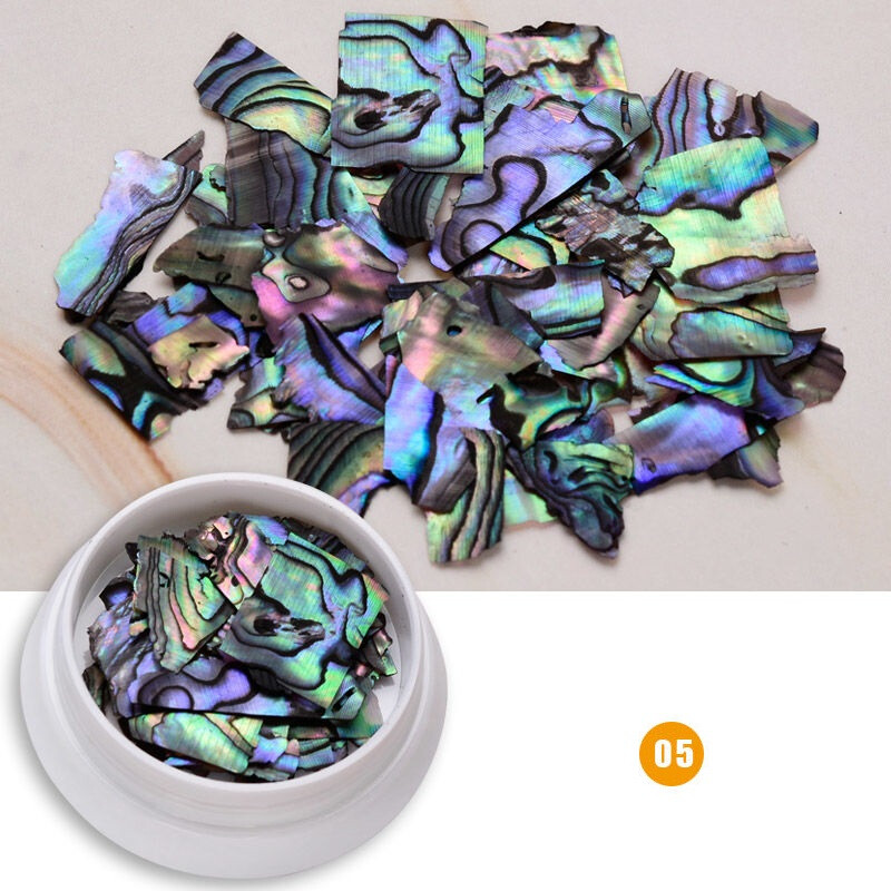 1 Box Shell Paper Abalone Flake Slice Sequin Fragment DIY Crafts Nail ...