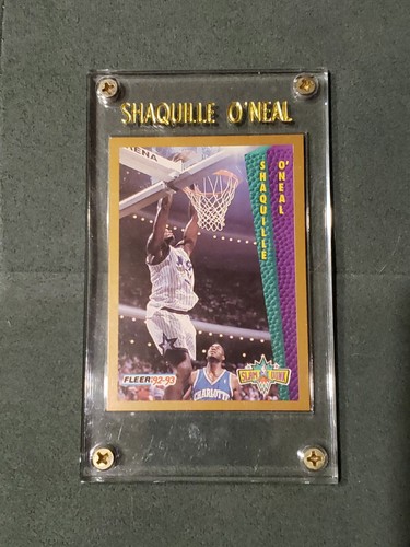 1992-93 Fleer Shaquille O'Neal #298 RC Gem Mint 10 Slam Dunk Rookie ...