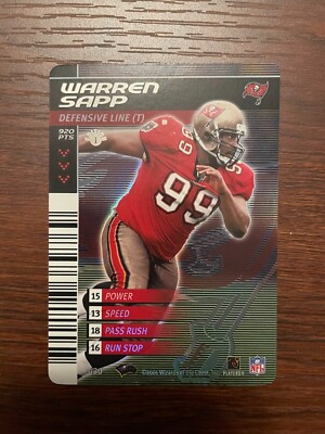 NFL Showdown 2002 Card Game - 1st Edition Rare/Foil Warren Sapp #430 | eBay