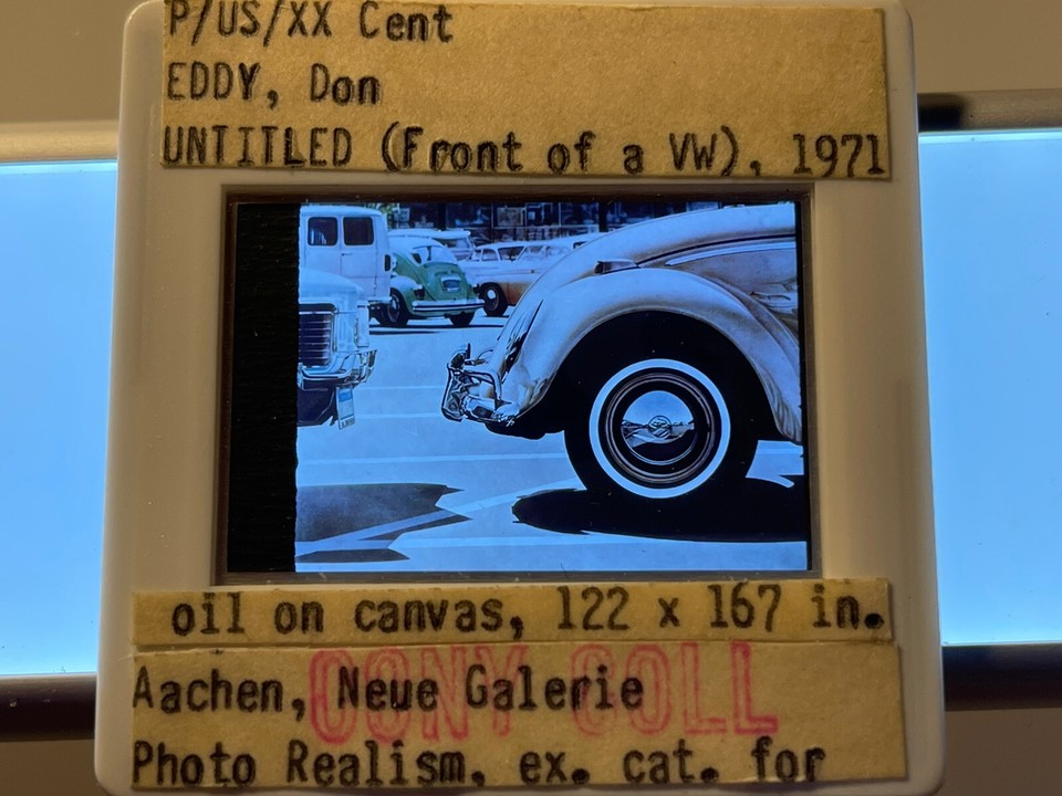 Don Eddy "Private Parking" Photorealism 35mm Modern Art Slide | eBay