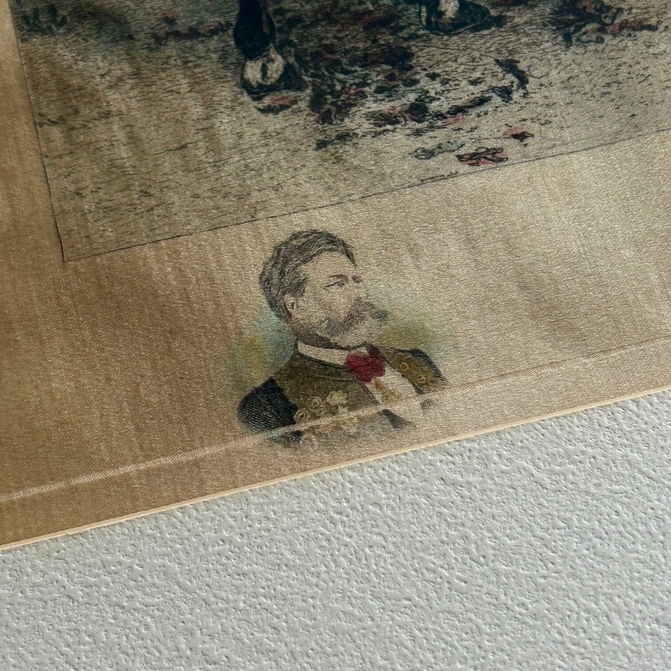 Meissonier's Remarque Proof Silk Etching The Halt • 1876 Engraved by A ...