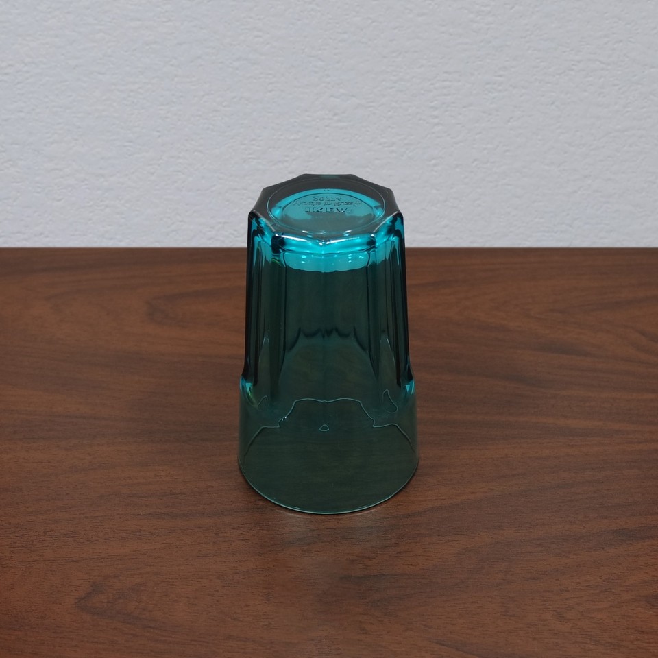 4 Discontinued IKEA Teal Green/Blue Glass POKAL Tumbler Drinking ...