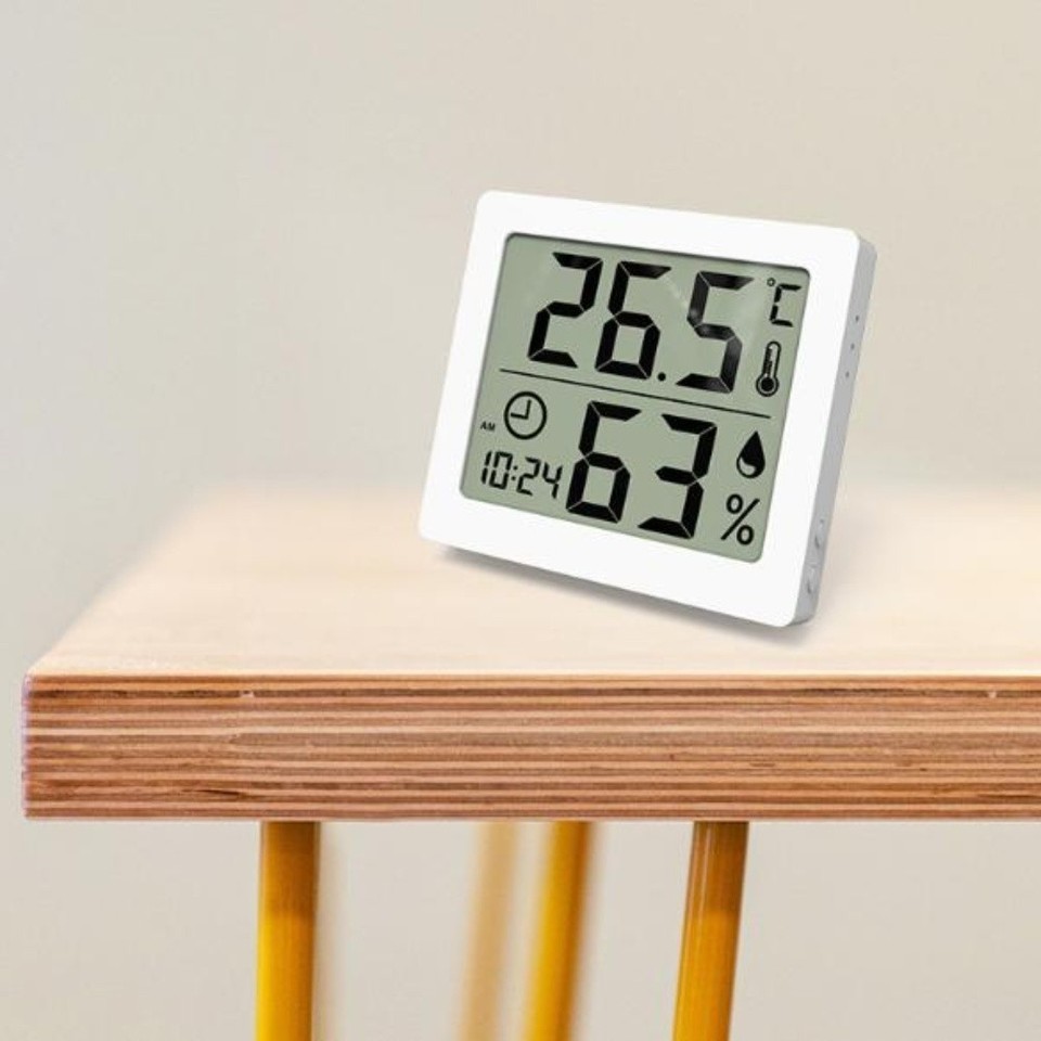 Large Display Temperature Humidity Meter with Easy Installation Options | eBay UK