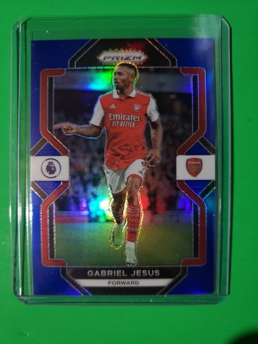 2022-23 Prizm Premier League EPL True Blue #155 Gabriel Jesus #/175 SP ...