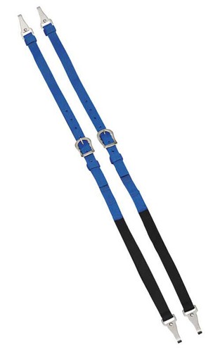 Zilco Webbing Elastic Side Reins Steel Snap End Adjustable Buckle ...