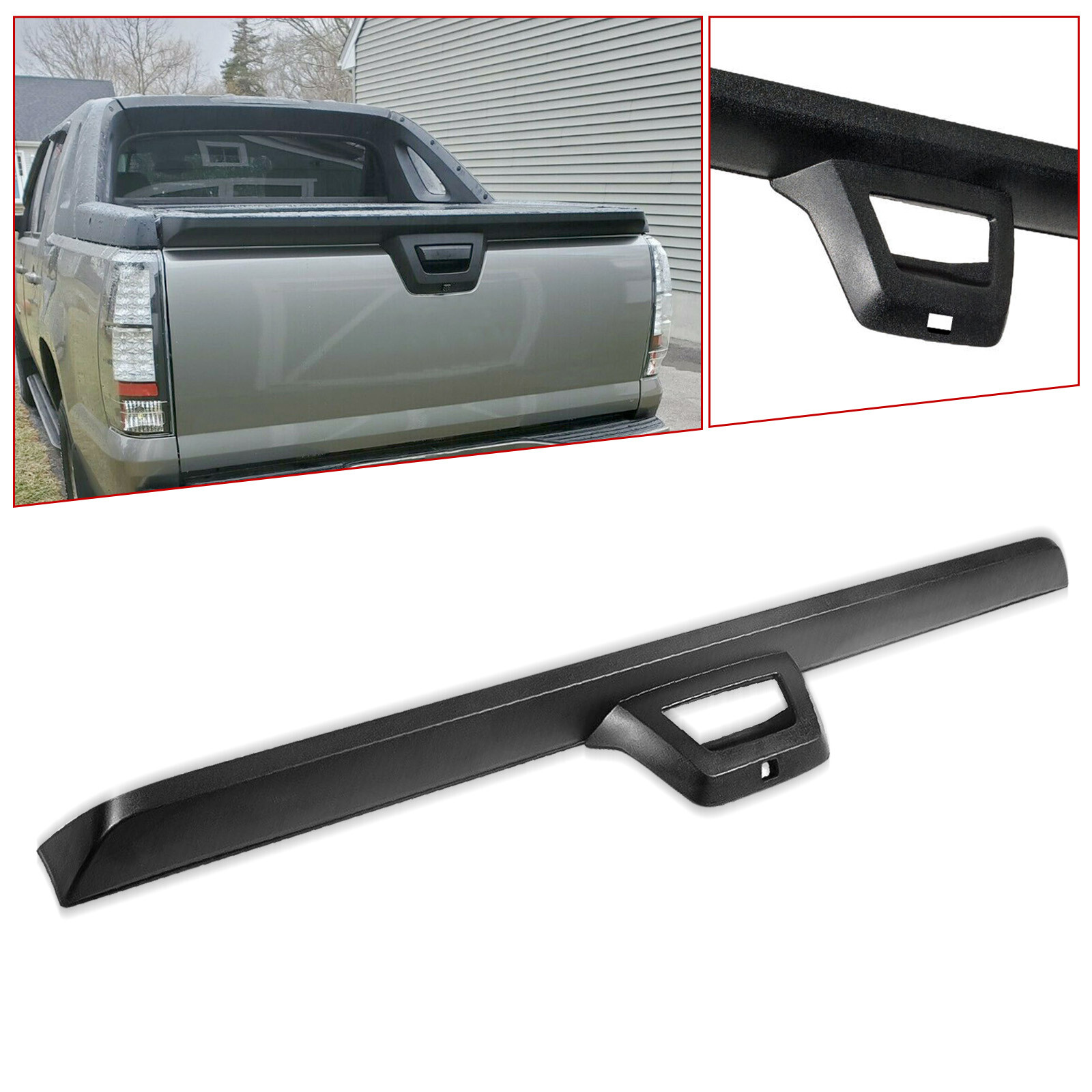 Fit Chevy Avalanche Cadillac Escalade 07-2013 Rear Tailgate Spoiler ...