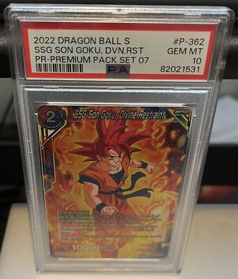 2022 Dragon Ball Super SSG Son Goku, Divine Restraint #P-362 PSA 10 | eBay