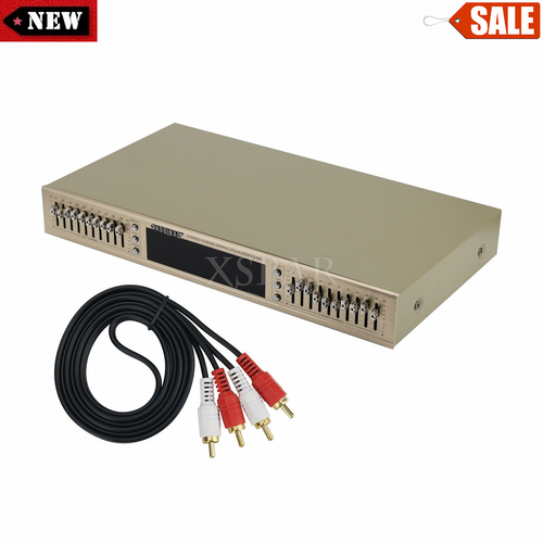 HIFI Digital Stereo 10Band Graphic Equalizer Preamplifier Built-in USB ...