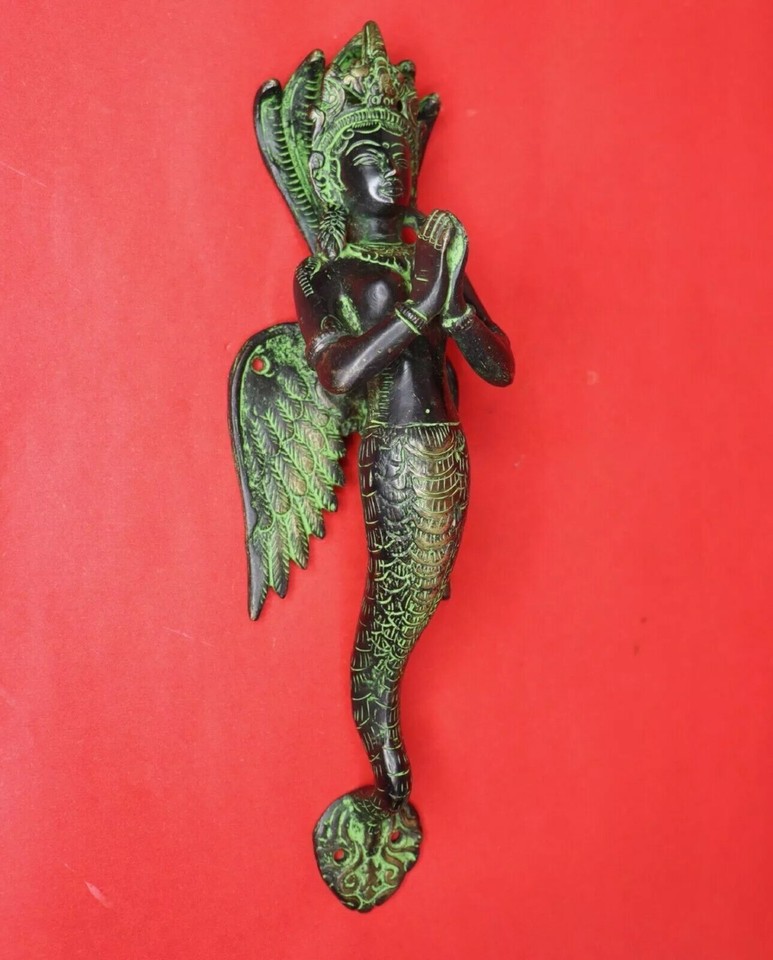 Serpent Woman Naagkanya Figure Antique Style Handcrafted Brass Door ...