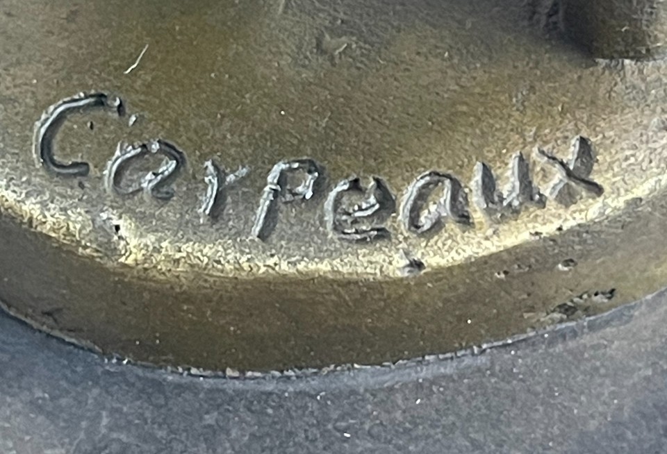 Napoleon Bonaparte Figurine Signed Brown Patina Hot Cast Bronze ...