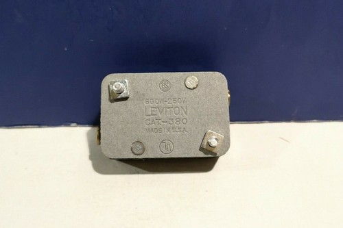 LEVITON Fluorescent Starter Base with Terminals 660W 250V 380 UL NEW ...