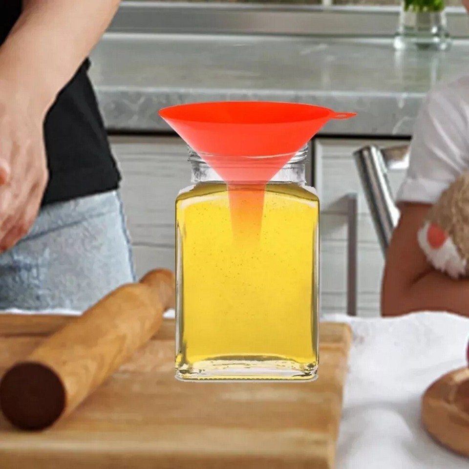 4pc Funnel Set Plastic Pouring Funnels Kitchen Petrol Fuel NEW | eBay UK