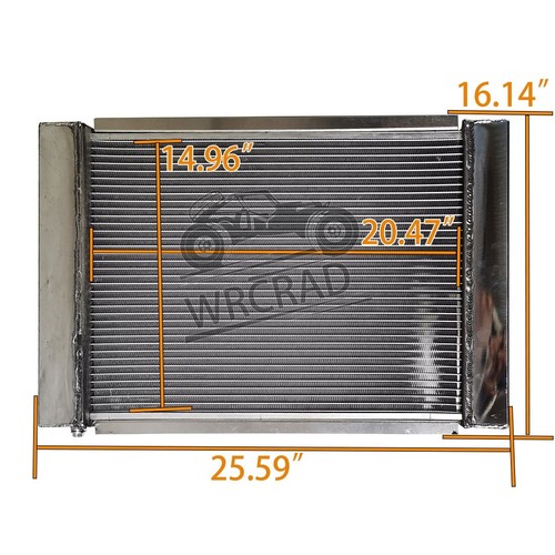 26" x 16" Overall Universal Aluminum Performance Custom Radiator Kit ...