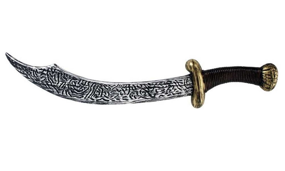AC1016 Curved Dagger Egyptian Desert Prince Toy Knife Arabian Aladdin ...