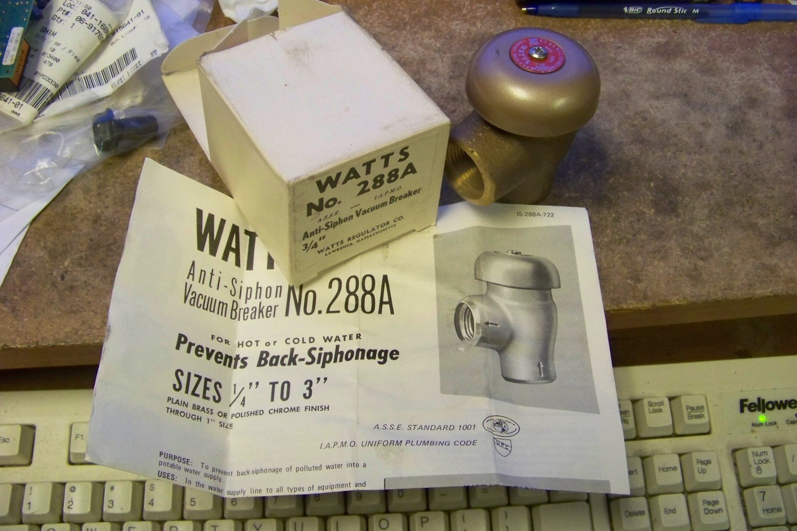 Watts 288A Anti-Siphon Vacuum Breaker ~ 3/4" | eBay