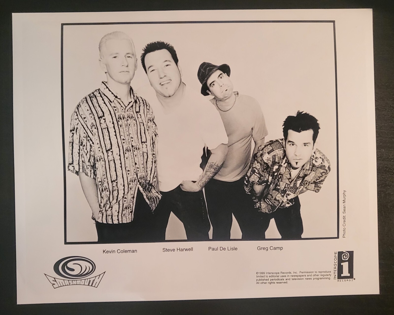 Press Photo Rock Band Smashmouth Kevin Coleman & Steve Harwell 1999, 8 ...