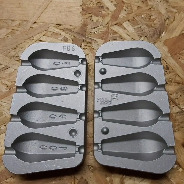Grip Fishing Moulds Pear Bomb lead weight mould carp ledgering Cheap ...