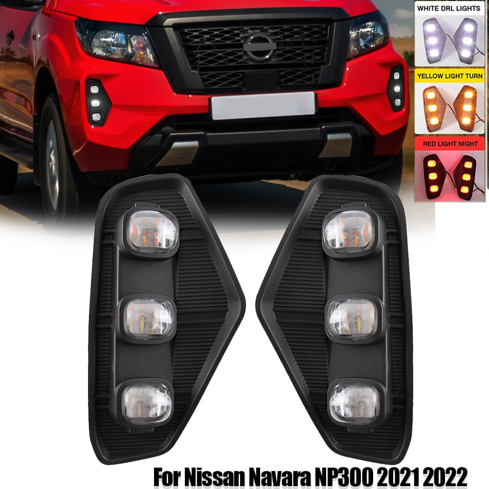For Nissan Navara NP300 2021 2022 LED Daytime Running Lights DRL Turn ...