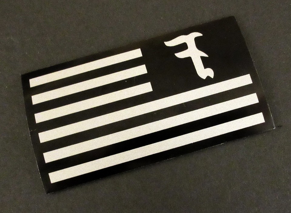 FORWARD OBSERVATIONS GROUP IR REFLECTIVE FOG "F" LOGO REVERSE US FLAG ...