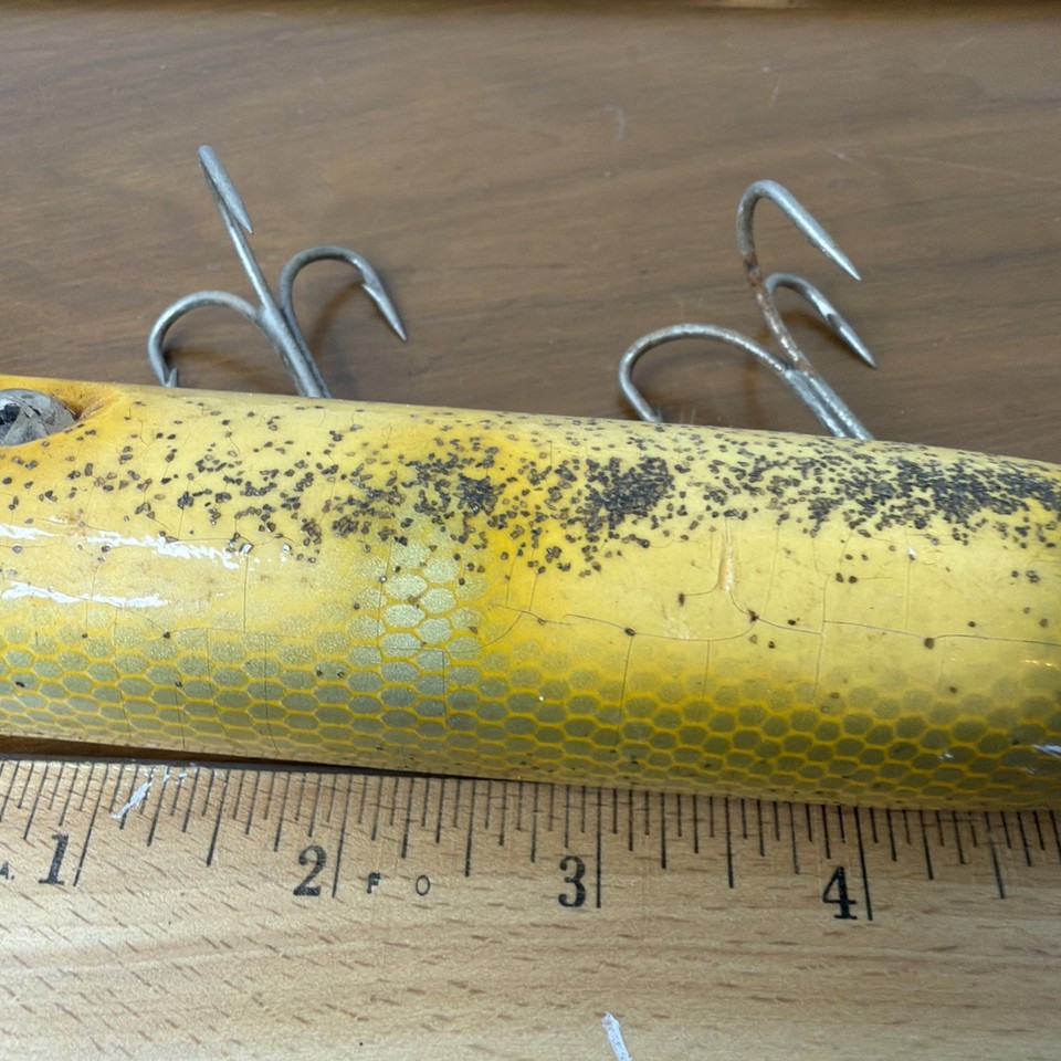 Vintage The Genuine Snook Bait Co New York N.Y. Wood Glass Eye | eBay