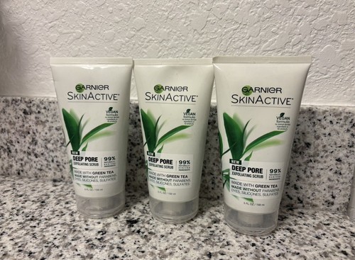 Lot of 3 Garnier Exfoliating Acne Scrub for Oily Skin | Deep Pore ...