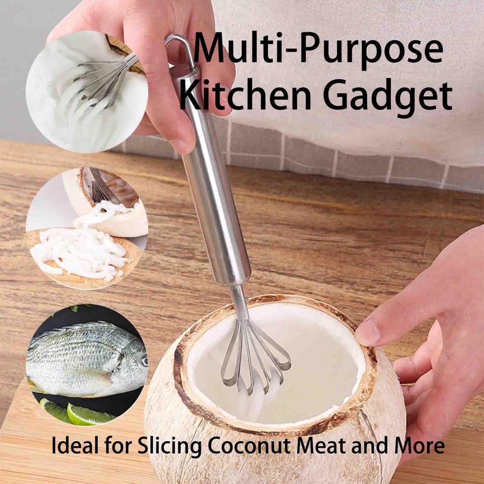 2 PCS Melon Craper Filipino Coconut Meat Scraper Stainless Steel ...