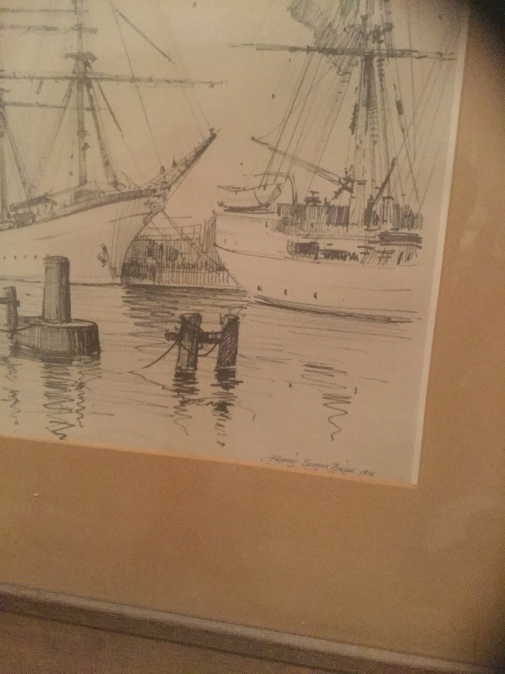 Gorch Fock II In Baltimore By Frederic Schuler Briggs 1976 Drawing | eBay